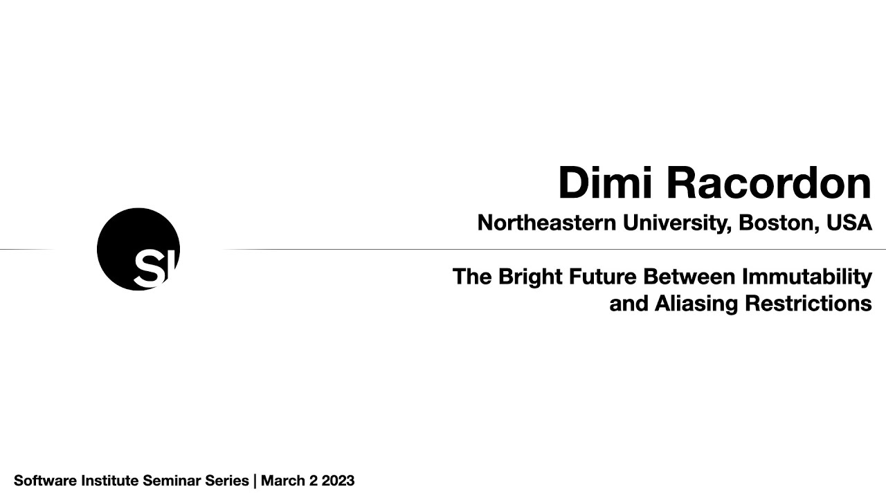 Dimi Racordon // #SISeminarSeries // March 2, 2023 - YouTube