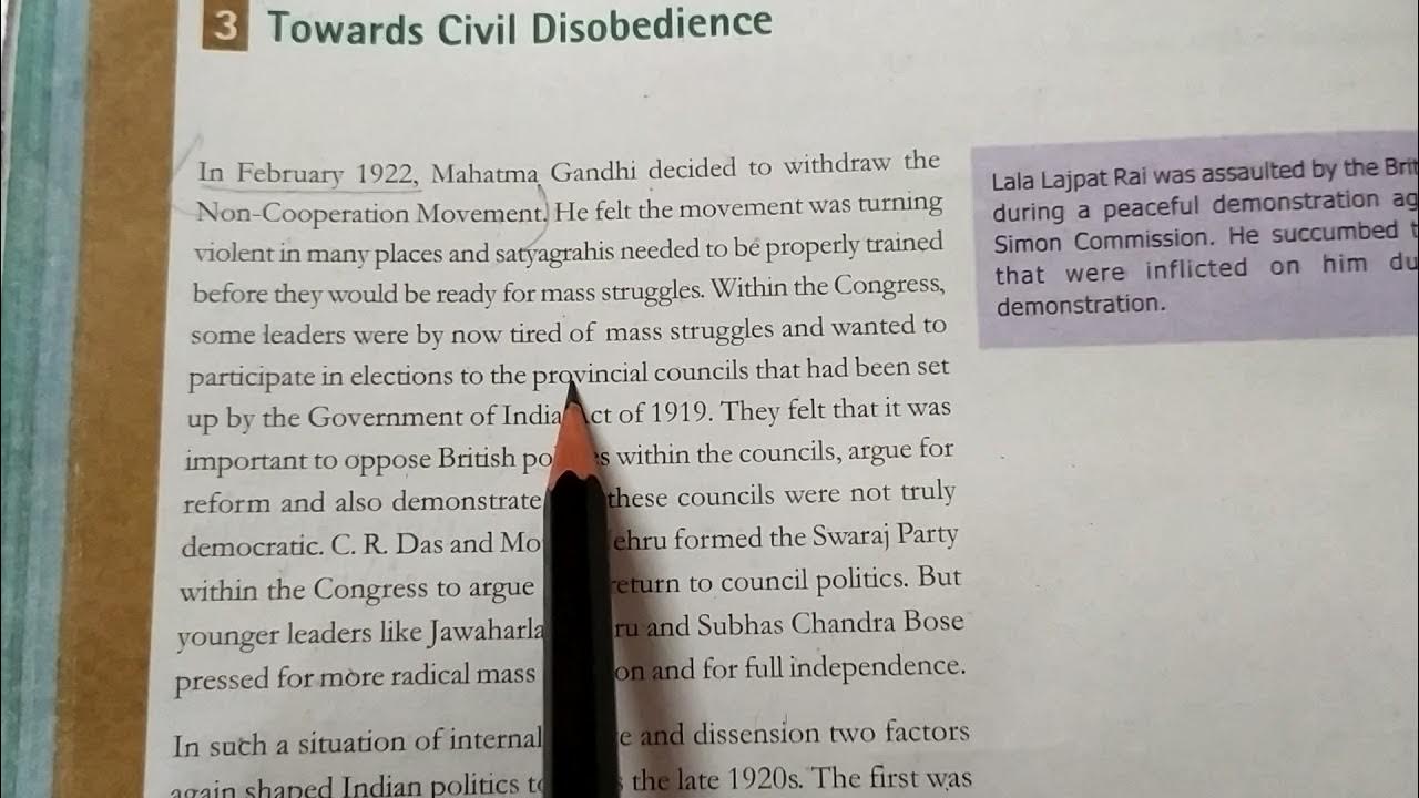 Towards Civil Disobedience Movement- part 1-class 10- ncert- cbse ...