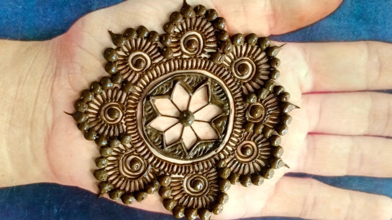 mehandi laga do//tikki flower mehndi design/Easy mehndi//very best ...