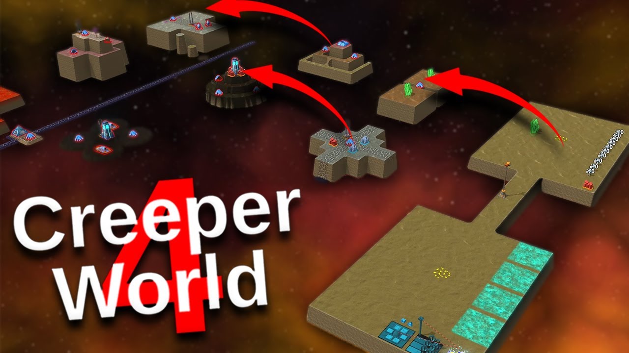 JUMPING FROM ISLAND TO ISLAND! - CREEPER WORLD 4 - YouTube