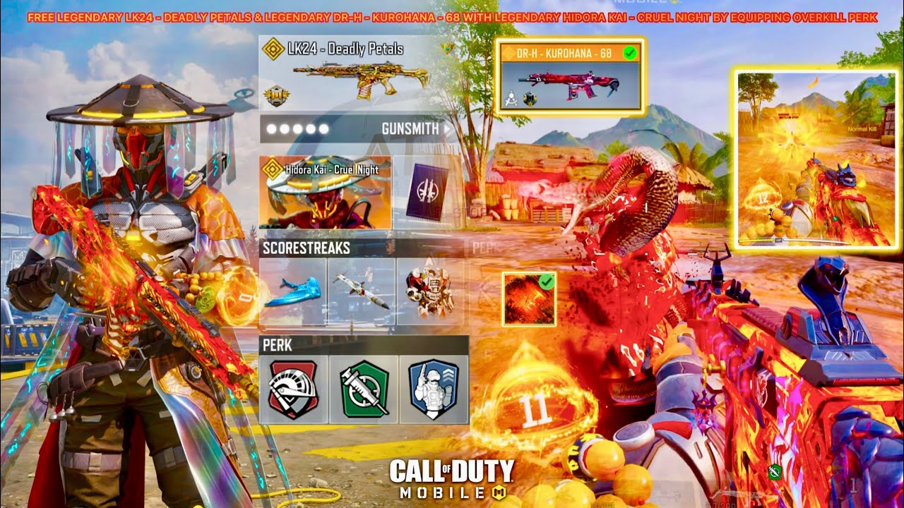 FREE Legendary LK24 Deadly Petals & Legendary DR-H KUROHANA 68 are now ...