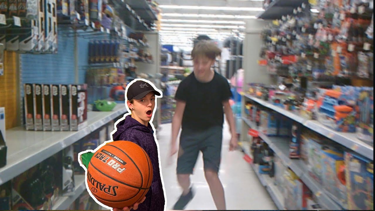 WE PLAYED DODGE BALL AT WALMART! - YouTube