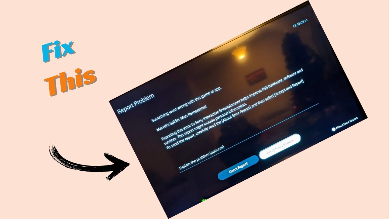 How to Fix Error CE-108255-1 on PS5 - YouTube