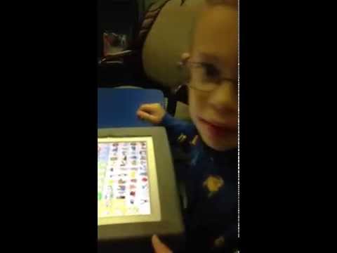 AAC Intervention - Using Rainbow Sentence Flashcards - YouTube