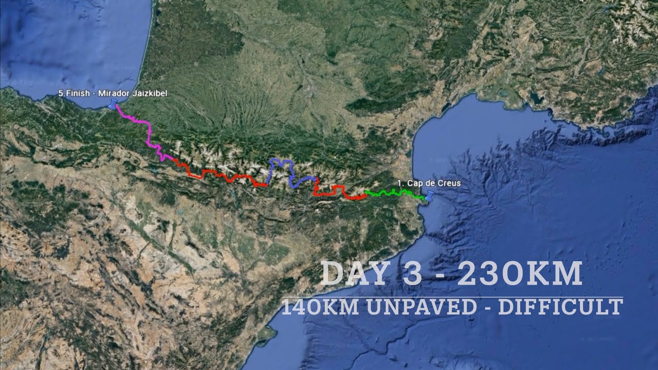ACT Pyrenees Day 3 - Roadbook - YouTube