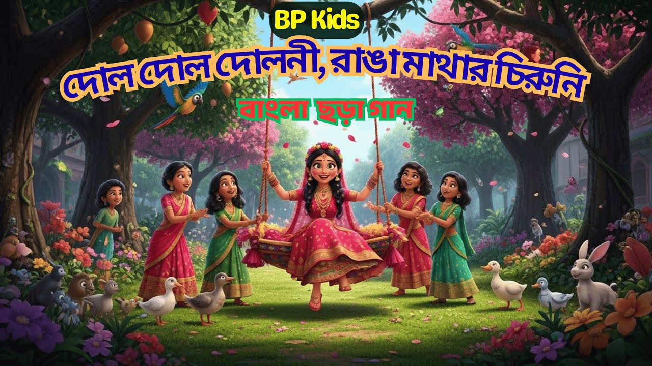 দোল দোল দোলনী। Dol Dol Doloni | 3D Cartoon Annimation | Bangla Chora ...