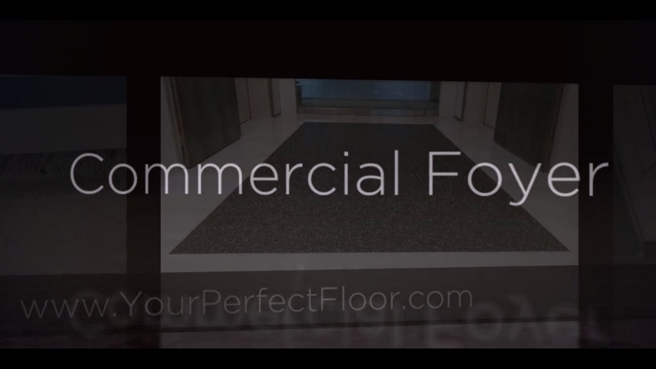 Commercial Foyer with Decorative Epoxy Aggregate in Elevator Lobby ...