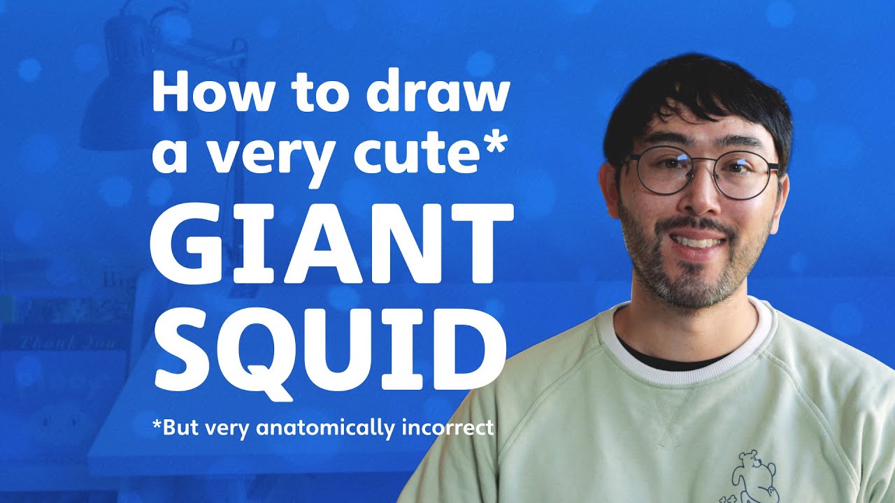 How to Draw a Very Cute Giant Squid - YouTube