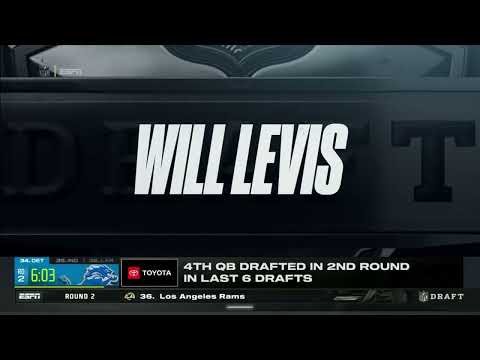 Will Levis is going to Tennessee Titans for the #33 pick of the 2023 NFL draft