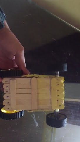 Car Chassis made of sticks - YouTube