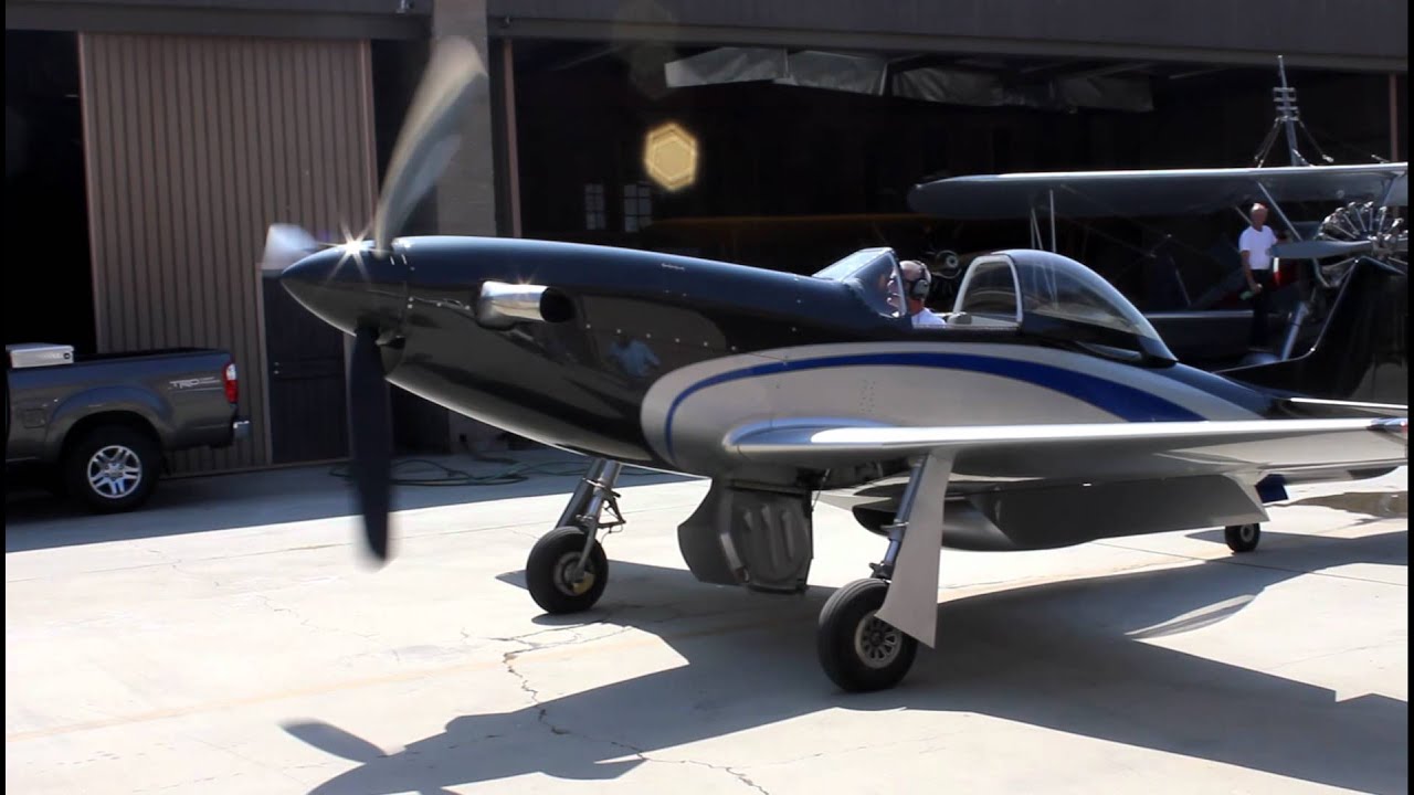 Long Nose P-51 engine start. - YouTube