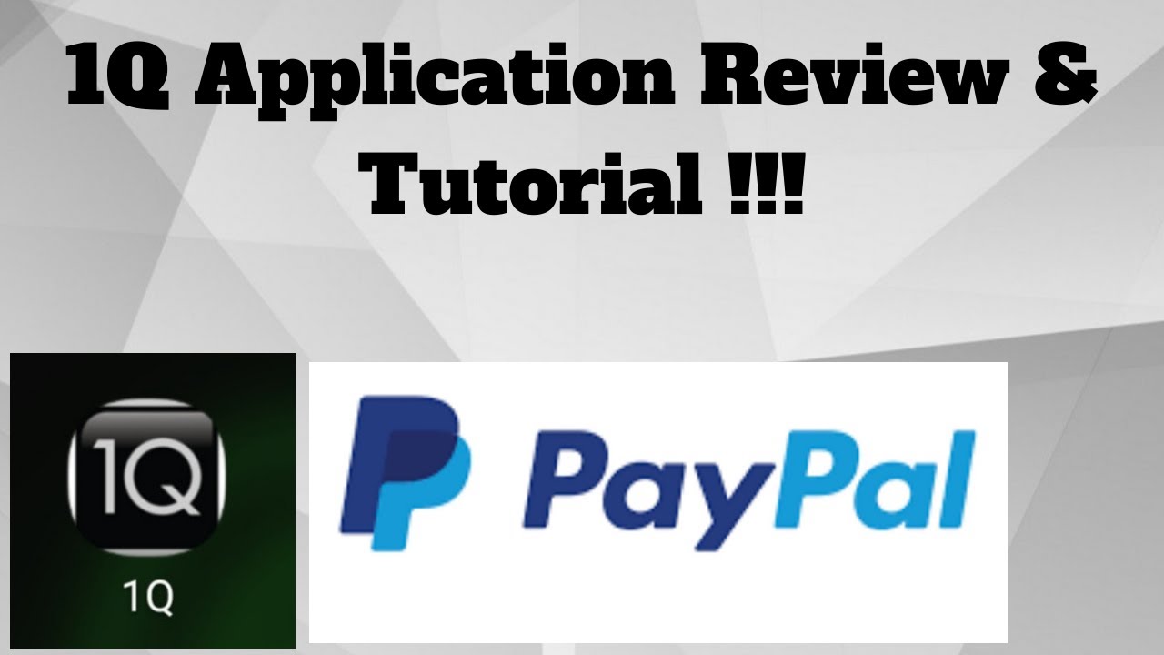 1Q Application Review & Tutorial !!! - YouTube