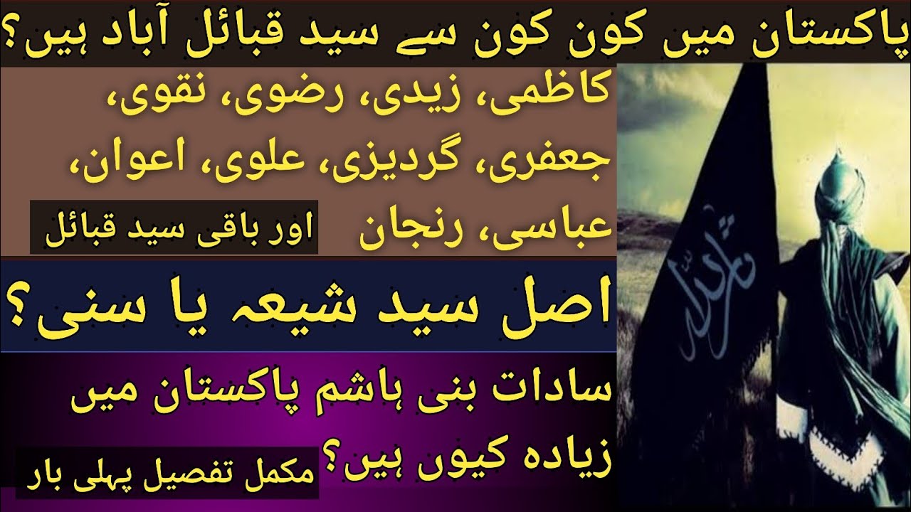 [Hindi/Urdu] Syed Caste History || سید قوم کی تاریخ || History Of Syed ...