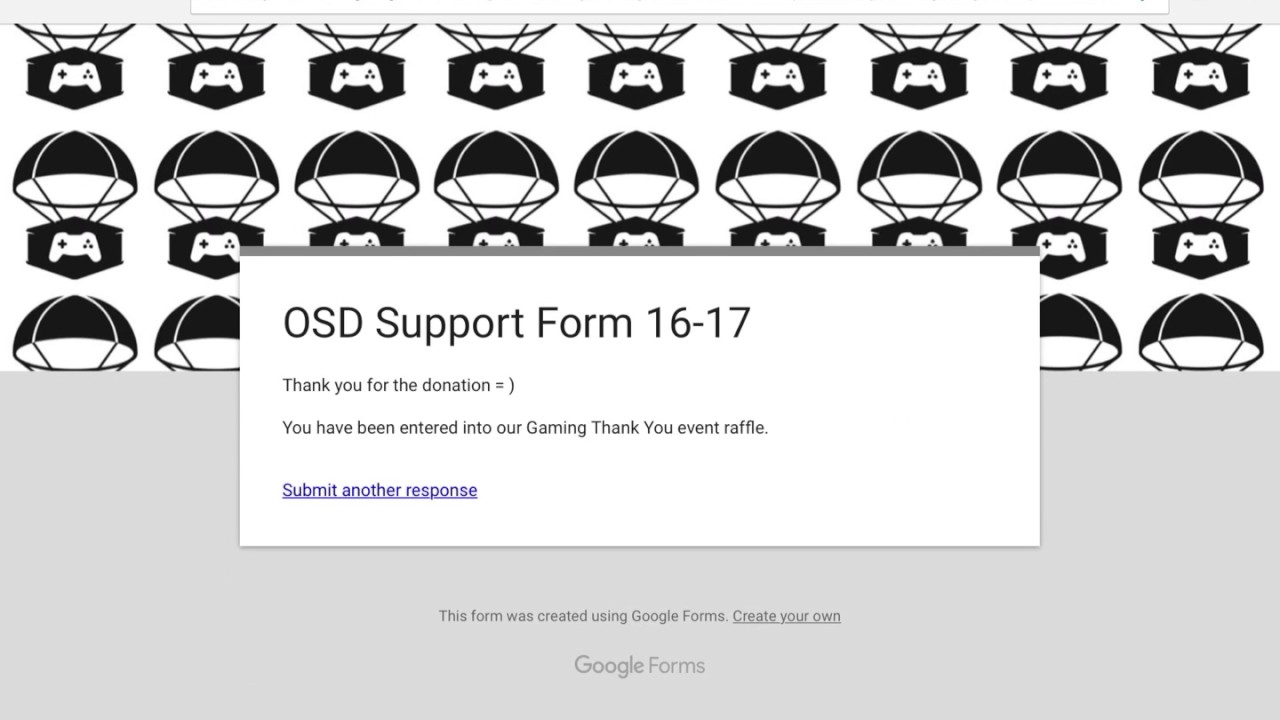 OSD Donation Google Form Tutorial - YouTube
