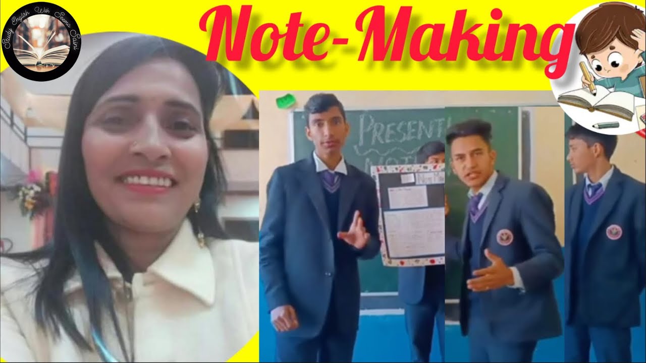 Note-Making| Presentation by the Students | How to make Notes ...