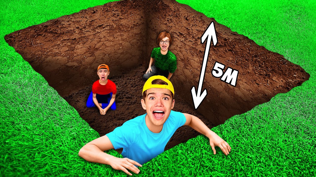 Who is the First to Get Out of the PIT, Gets $1000 - Challenge ! - YouTube