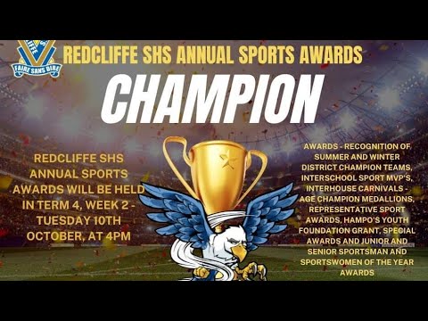 Redcliffe S.H.S Annual Sports Awards 2023 - YouTube
