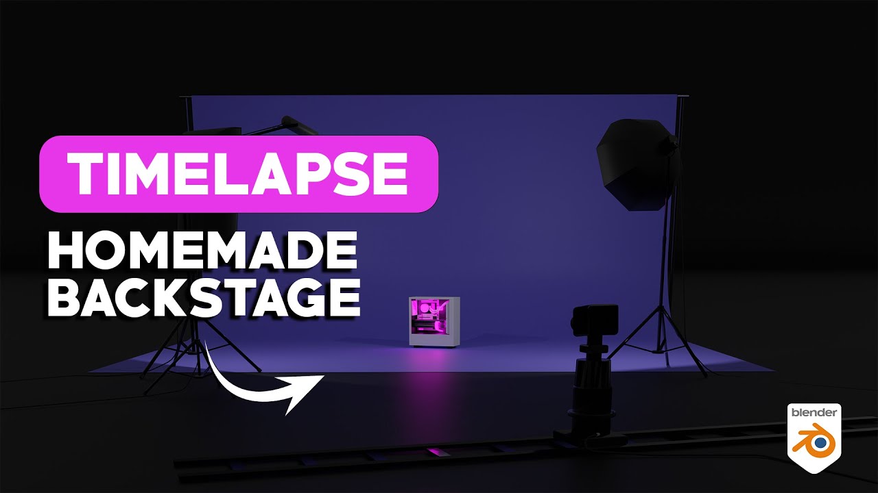 BLENDER - How i made a realistic backstage - YouTube