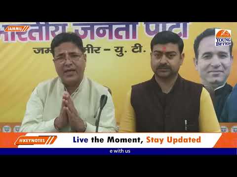 J&K BJP Spokesperson Girdhari Lal Raina holds press conference - YouTube