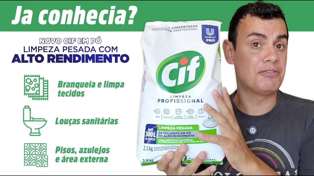 CIF EM PÓ, LIMPEZA PROFISSIONAL - Fubá online - YouTube