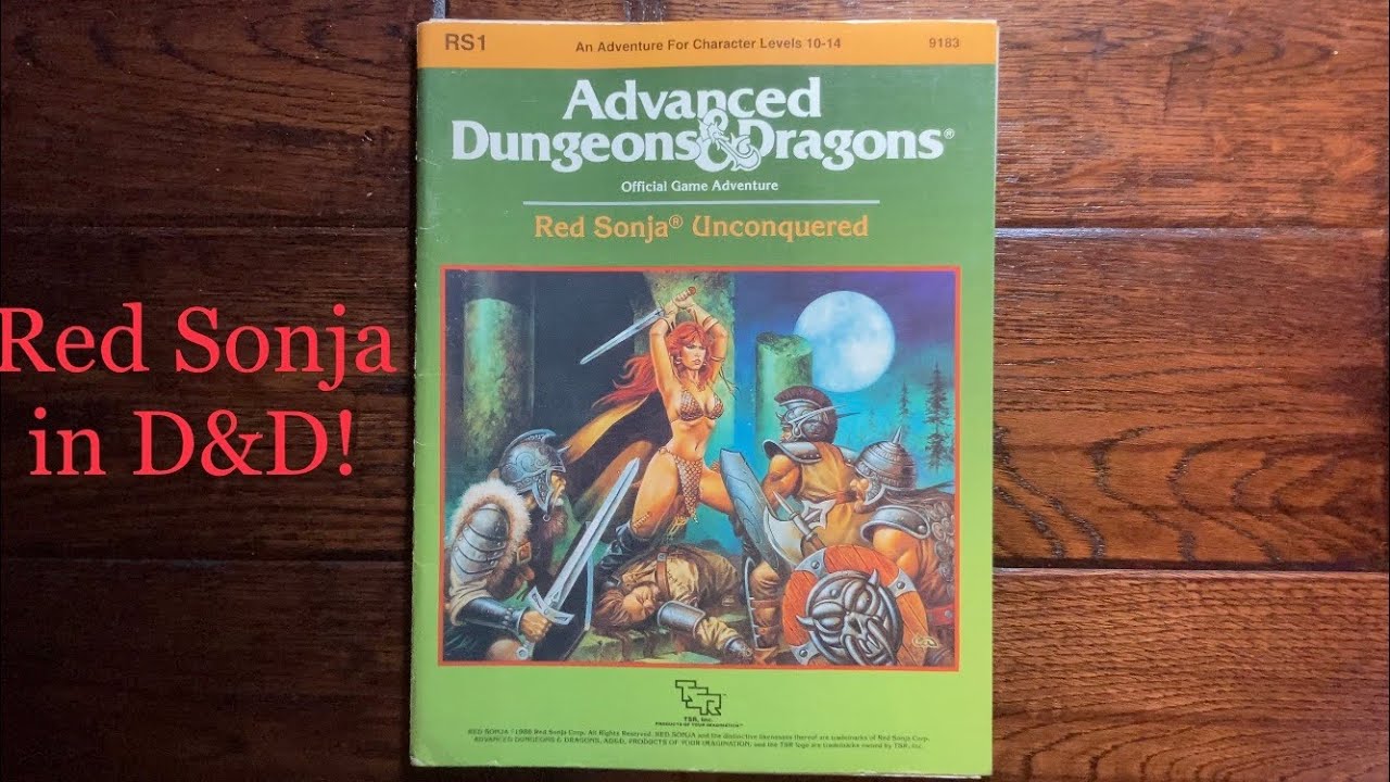 Most Linear D&D Adventure Ever! RS1 Red Sonja Unconquered (1986) - TSR ...