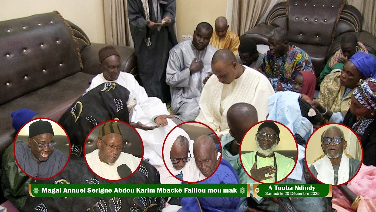 Magal Annuel Serigne Abdou Karim Mbacké Falilou mou mak à touba ndindy ...