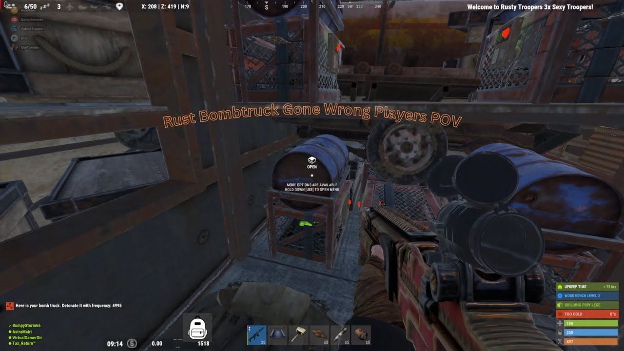 Rust- Bombtruck Gone Wrong Players POV - YouTube