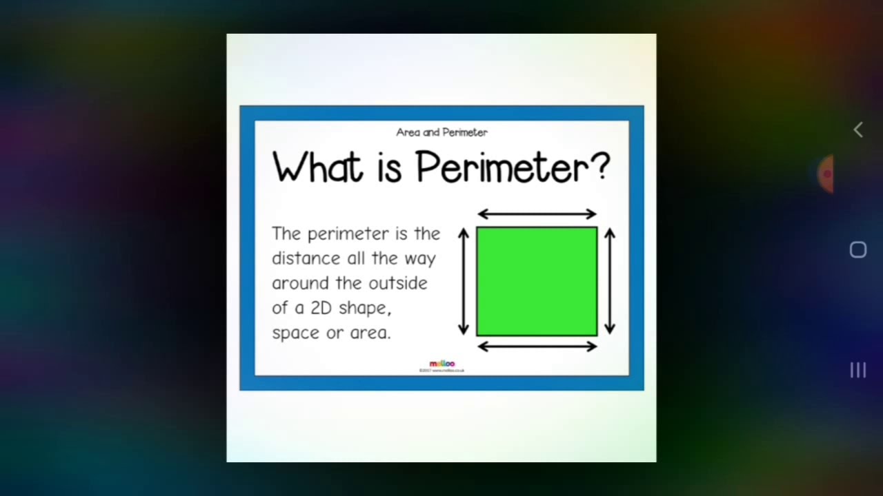 THE PERIMETER------PERIMETER OF SQUARE| educational video for kids ...