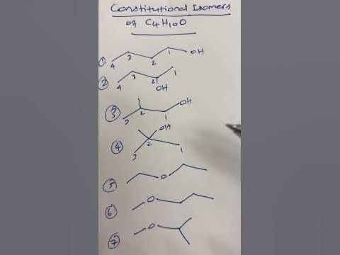 Kinds of Constitutional Isomers in C4H10O | Position | Chain | Metamers Functional group ...