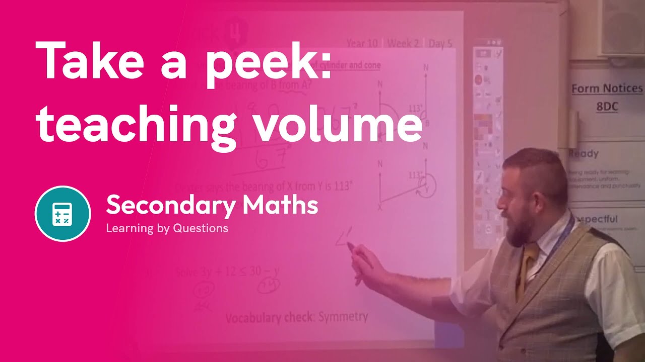 Secondary maths lesson observation in full - YouTube