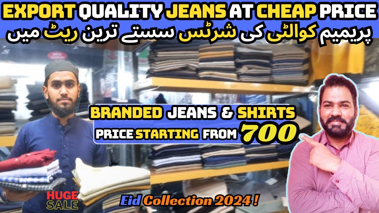 Export Quality Jeans, Premium Shirts, T-Shirts & Cargo At Cheap Price ...