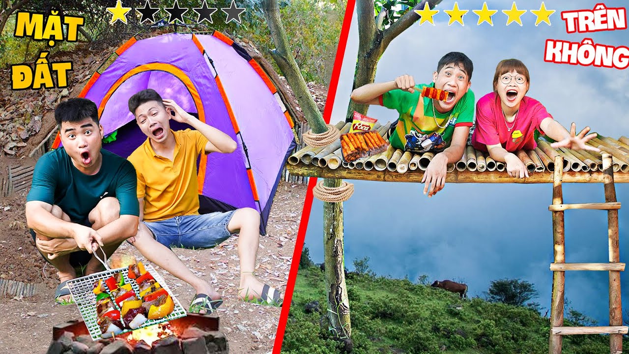 Hà Sam Thử Thách Cắm Trại Trên Không Và Cắm Trại Mặt Đất - Cắm Trại 5 ...