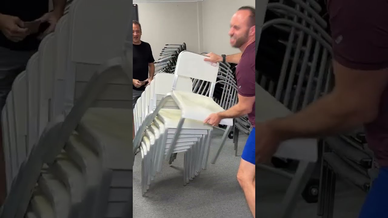 When you're trying to help, but the chairs don't care. #short #shorts # ...