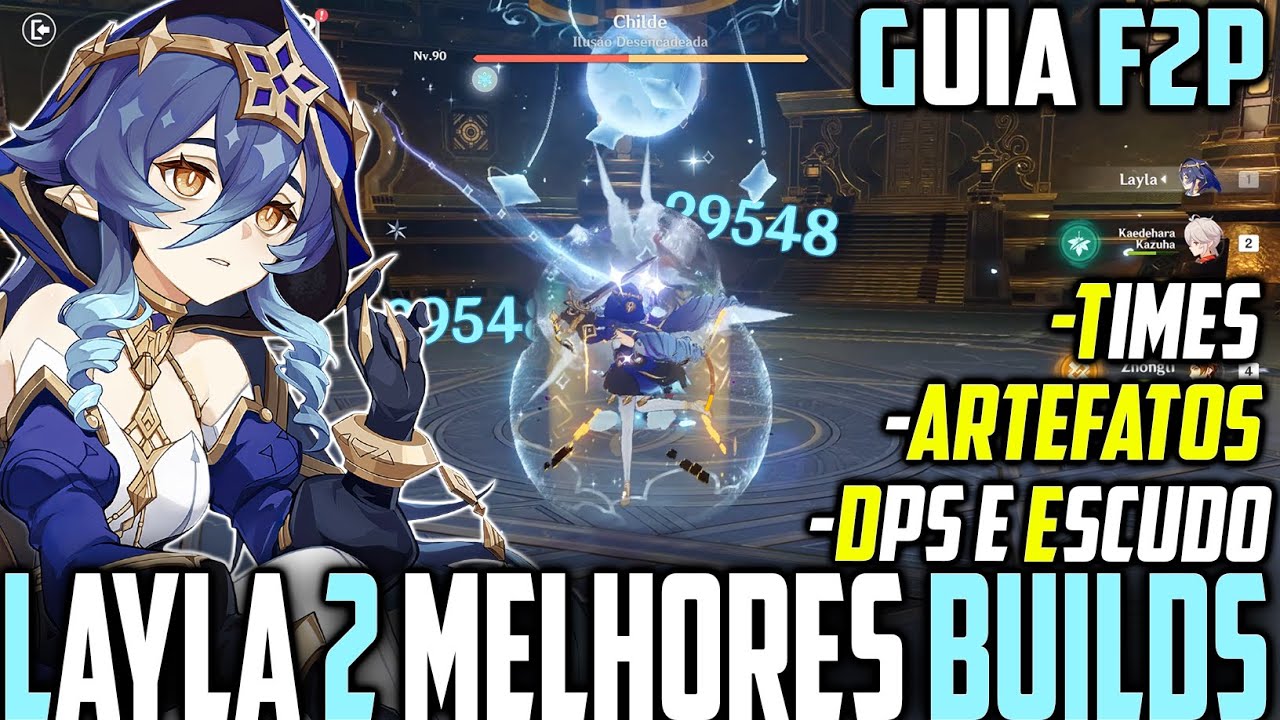 AS MELHORES BUILDS F2P PARA LAYLA!! DPS E ESCUDO DEFINITIVO! MELHOR ...