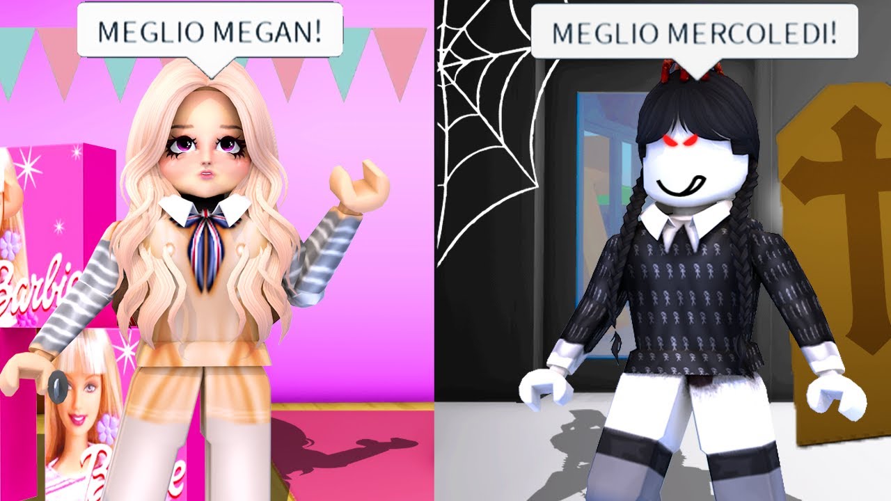 CHI E MEGLIO TRA MEGAN E MERCOLEDI SU BROOKHAVEN ROBLOX! - YouTube