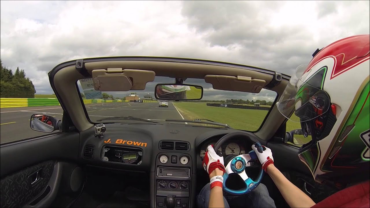 Race at croft with a standard MGF against a supercharged MGF - YouTube