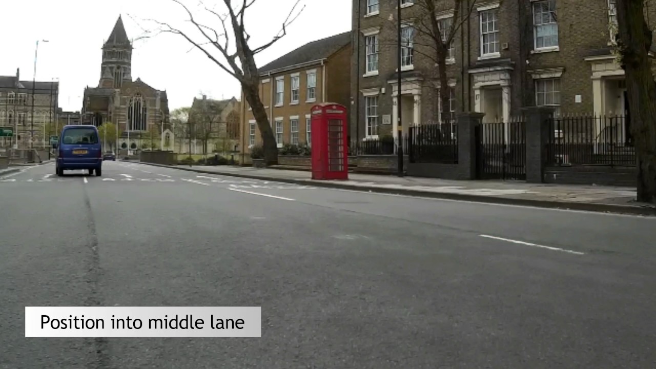 Rugby Gyratory - Corporation St (Left Lane) to Warwick St (Middle Lane ...