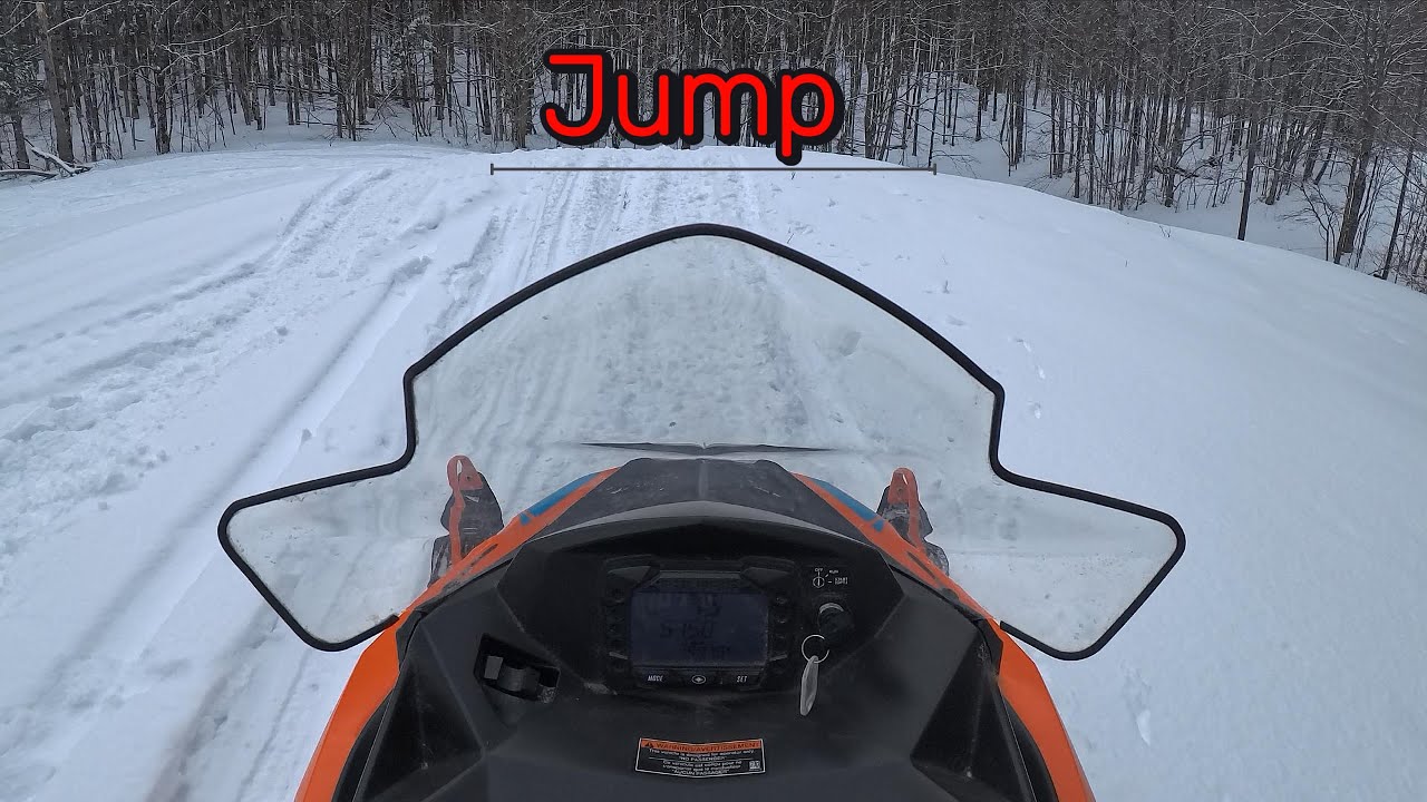 Jumping And Drifting A Snowmobile - YouTube