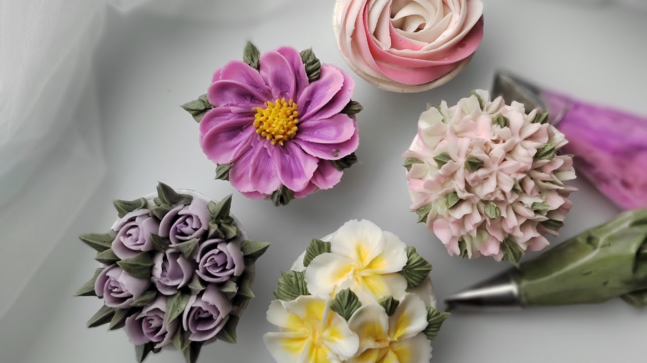 The Important series : buttercream flower piping techniques (Preview ...