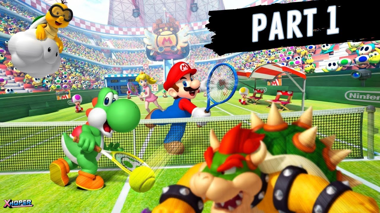 Mario Power Tennis [ GAMECUBE, WII ] Walkthrough Part 1 - World Open ...