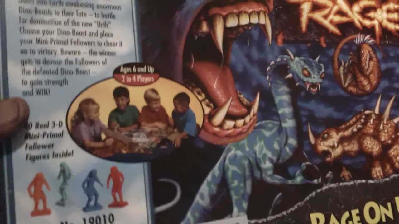 RARE VINTAGE 1994 PRIMAL RAGE THE BOARD GAME IN MINT CONDITION! - YouTube