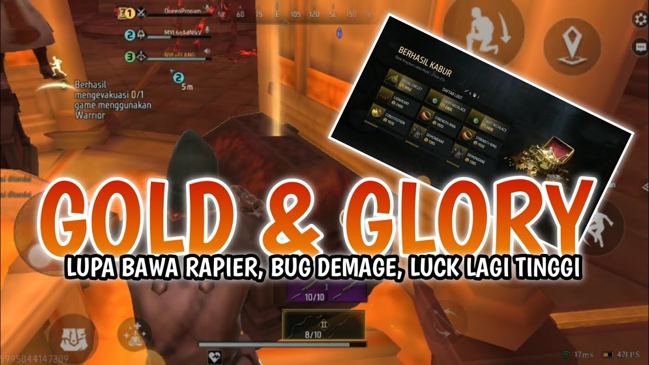 Trio Lawan Warden Warden Pakai Bug Demage Full Loot Emas Semua | Gold And Glory - YouTube