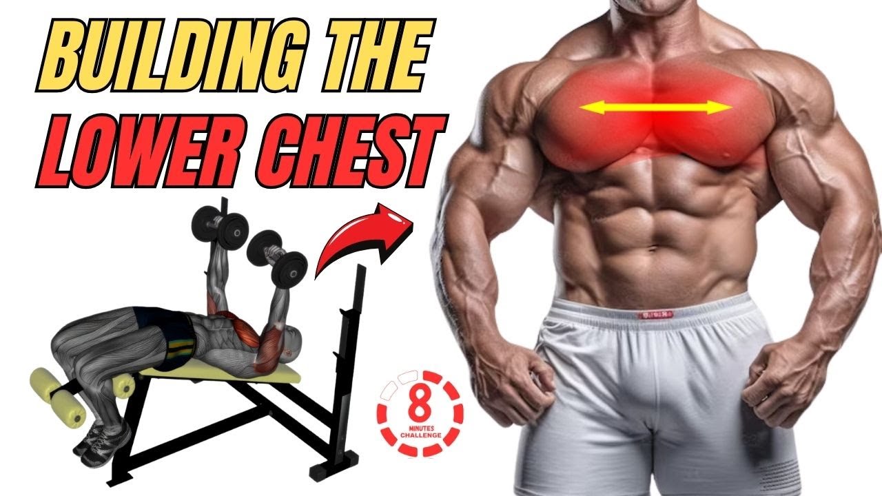 8 POWERFUL EXERCISES FOR BUILDING THE LOWER CHEST FAST - 8 Minutes ...
