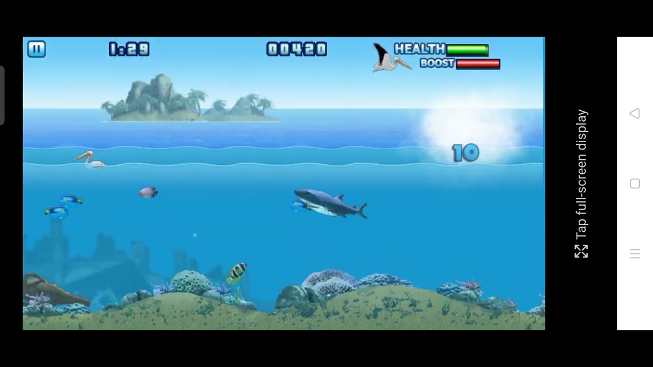 Hungry Shark part 1 2010 gameplay and game over - YouTube