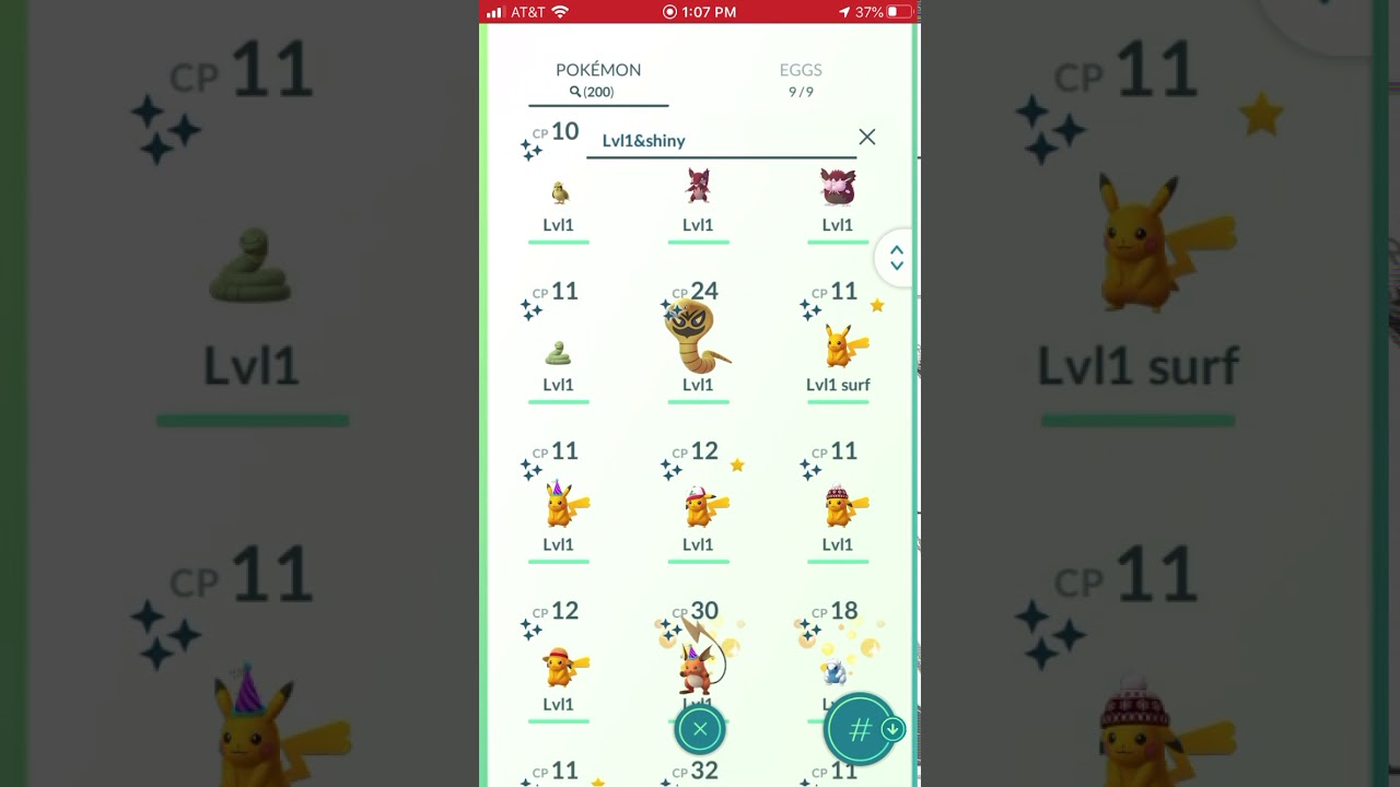 [Pokemon Go] Updated level 1 Shiny Collection - 6/21/20 - YouTube