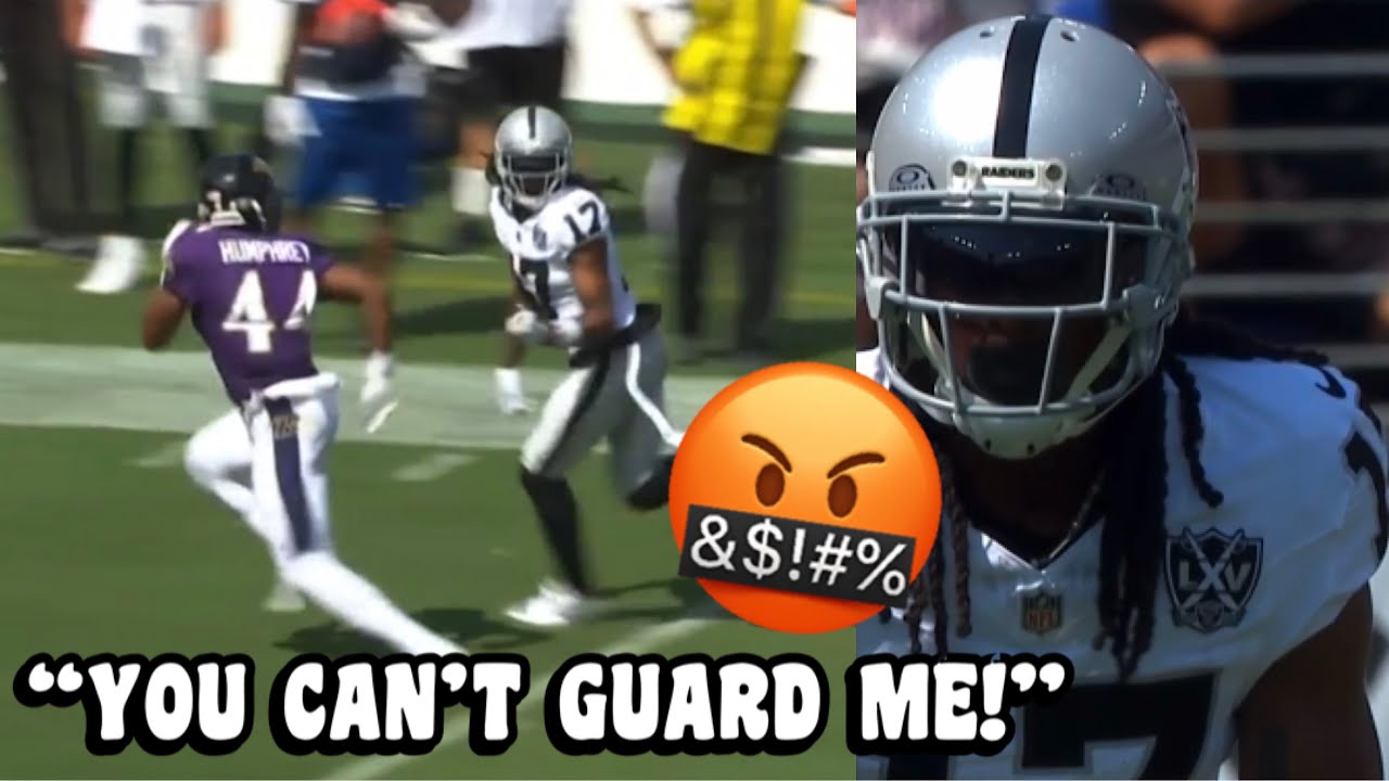 Davante Adams Vs Marlon Humphrey 🤬 PHYSICAL Matchup! (WR vs CB) Raiders ...