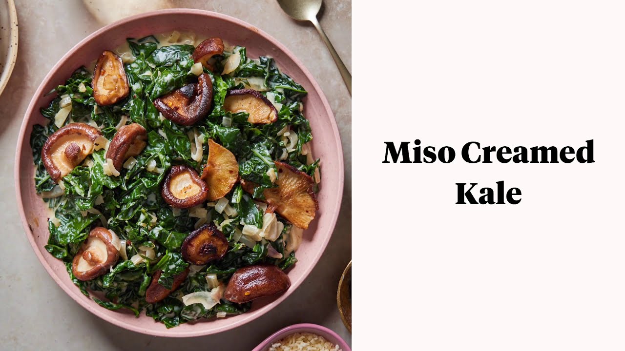 Miso Creamed Kale - YouTube
