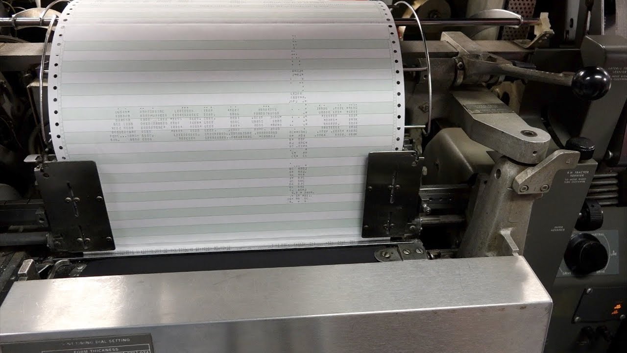 The IBM 1401 mainframe commemorates the Apollo 11 Moon landing - YouTube