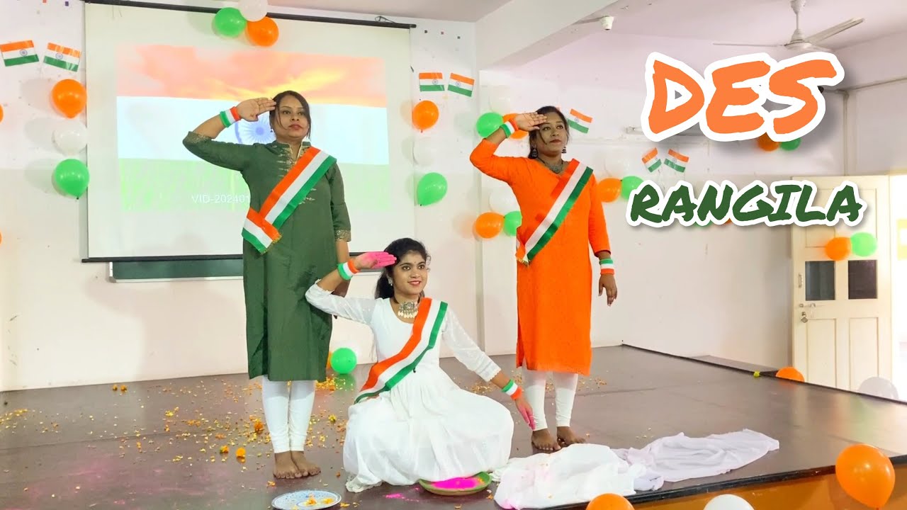 Des Rangila Dance Cover | Stage Performance || Kajol || Mahalaxmi Lyer ...