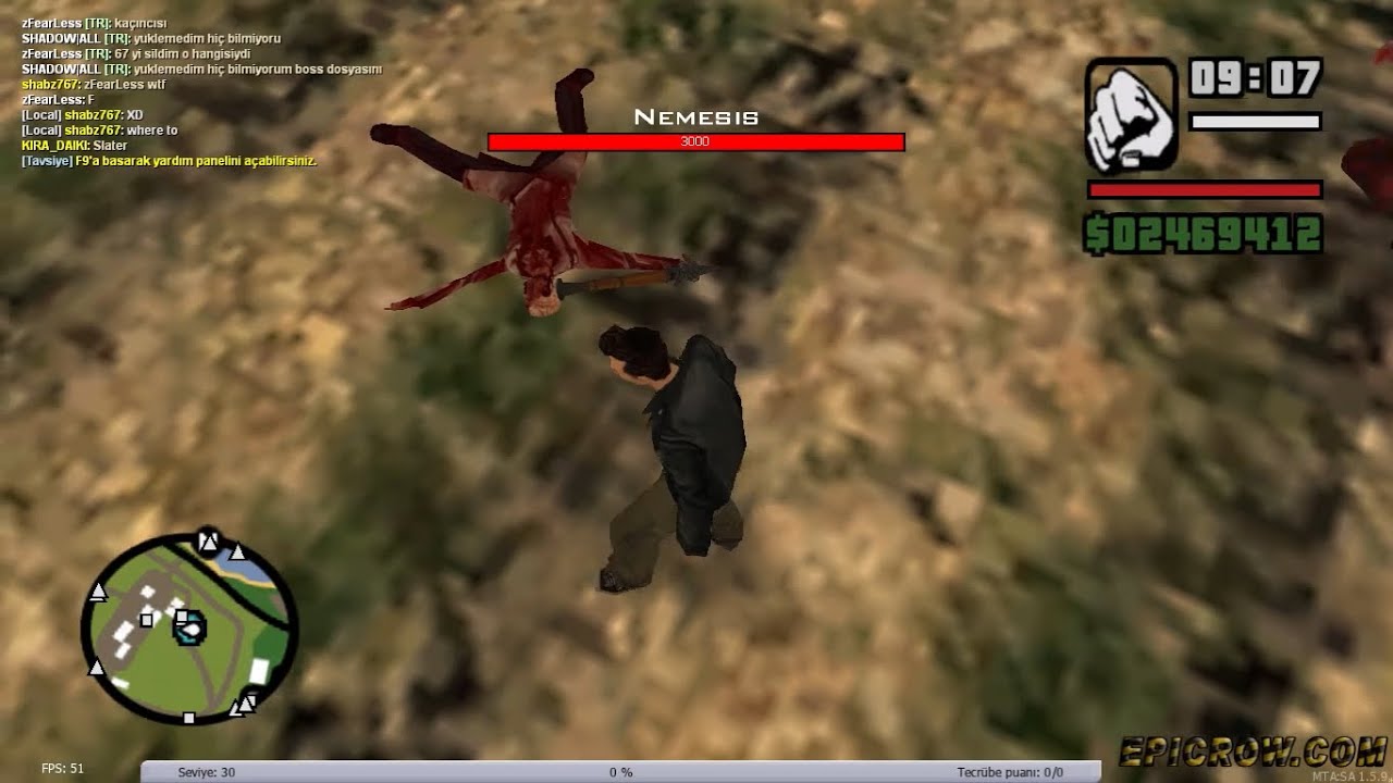 Mta | Epic Row Nemesis Bug | - YouTube